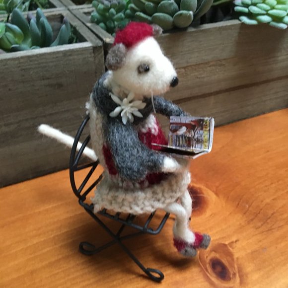 Art | Felted Mouse Emily In Paris Mouse | Poshmark